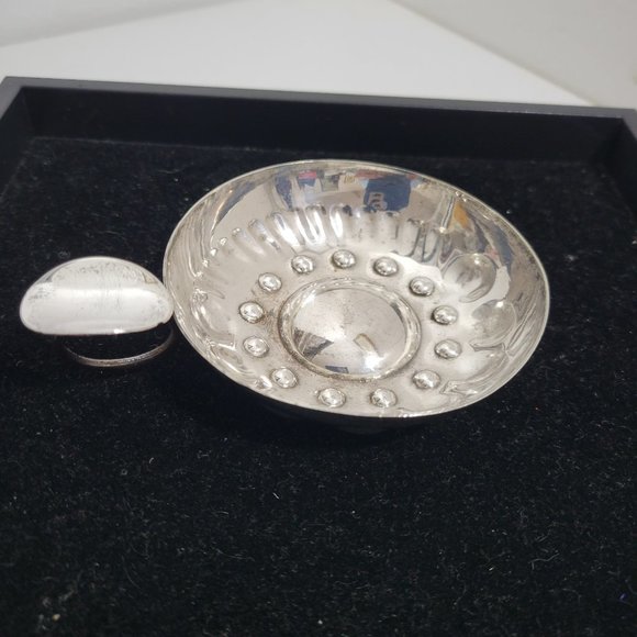 Dining | Silverplate Vintage Wine Tasting Cup Which Is Worn Around The ...